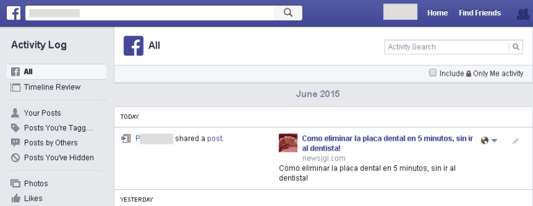 Analyzing a Facebook Clickbait Worm