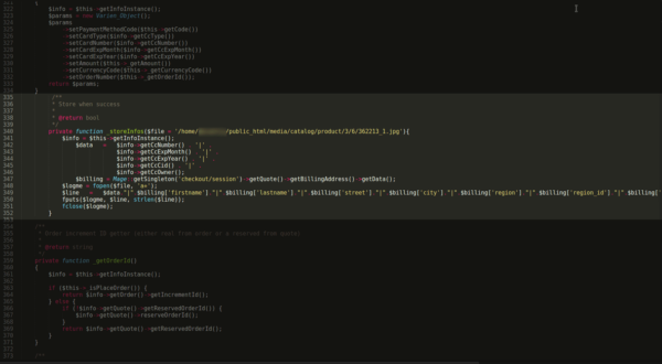 Magento Credit Card Swiper Exports to Image