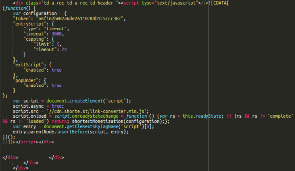WordPress Security: Analyzing Unwanted Shorte St Ads
