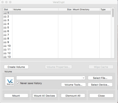 Using a VeraCrypt File Container to Encrypt Local Website Files