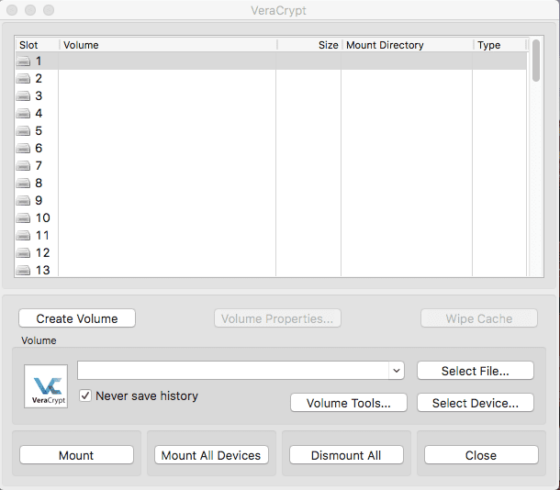 Using a VeraCrypt File Container to Encrypt Local Website Files