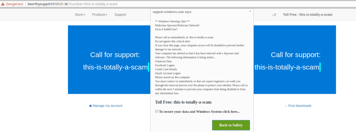 Reverse Javascript Injection Redirects To Support Scam On Wordpress
