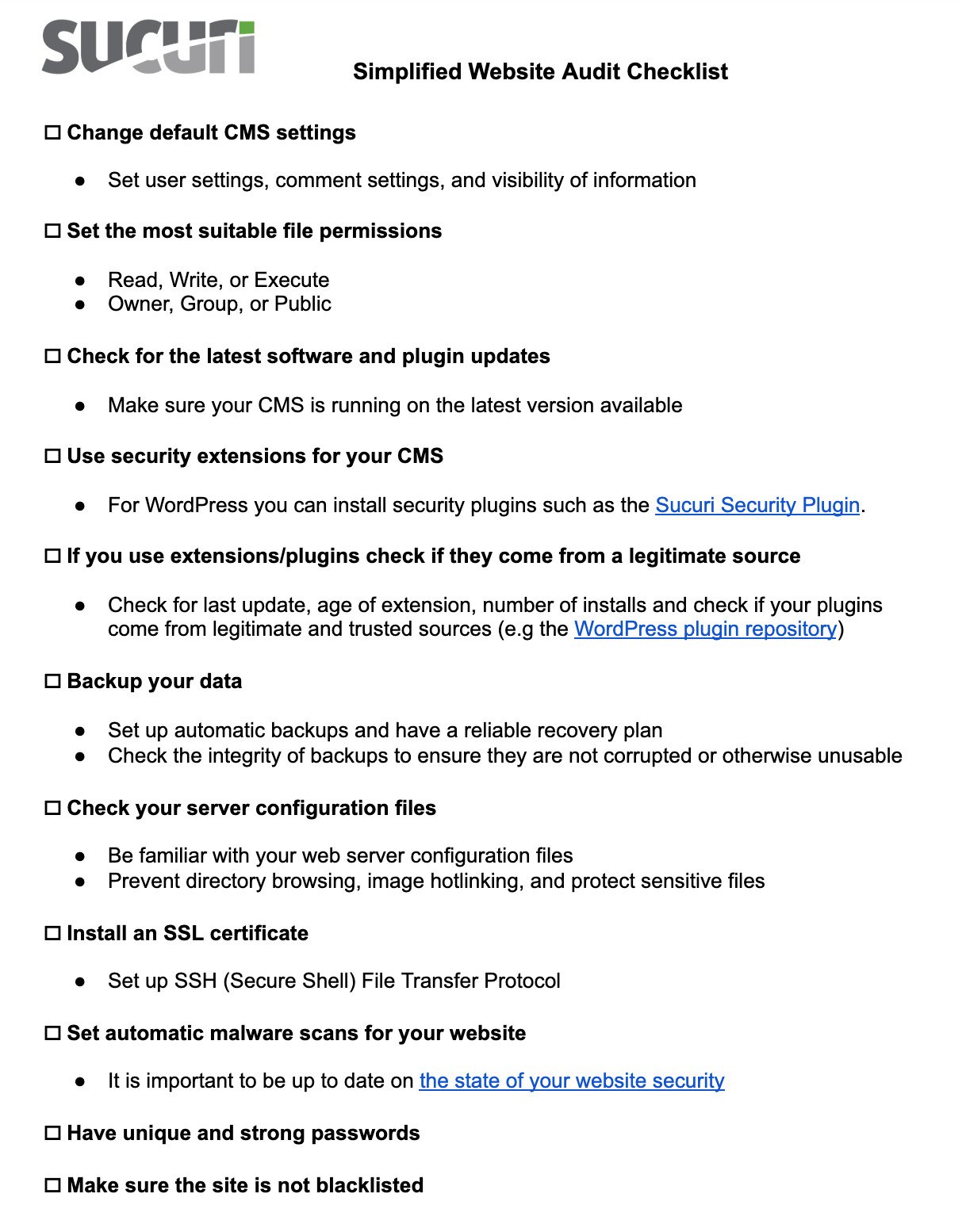 How to Perform a Website Security Audit ( with Checklist)
