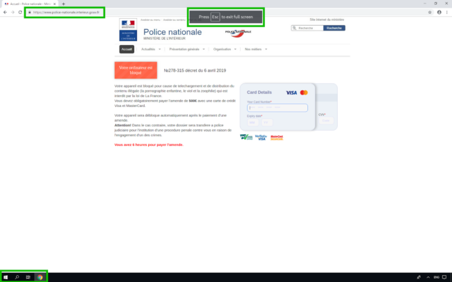 Fake French Police Sextortion Scam