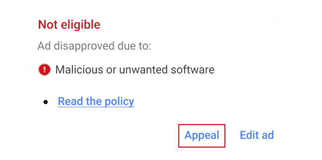 How to Fix Google Ads Disapproved Due to Malicious or Unwanted Software
