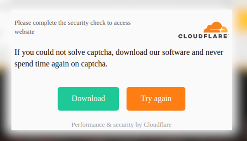 New Malware Variants Serve Bogus CloudFlare DDoS Captcha