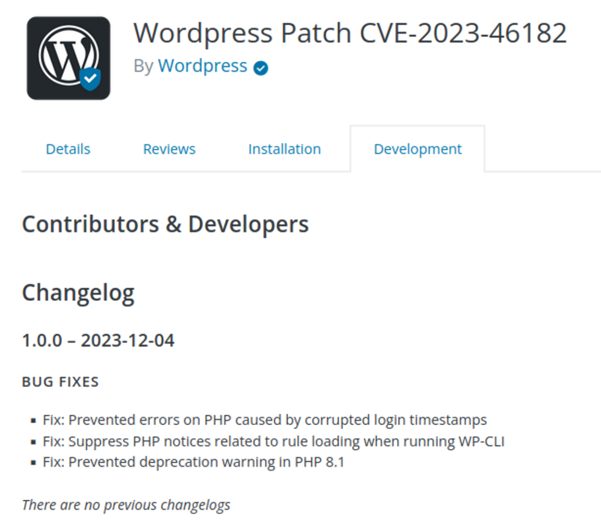 Analysis of the Fake WordPress CVE-2023-46182 Patch Plugin & Phishing Campaign