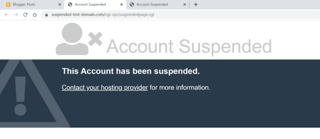 Fixing Website Hosting Issues: “This Account Has Been Suspended”